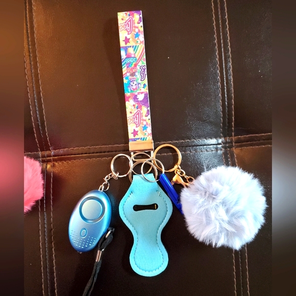 Handmade | Accessories | Lisa Frank Safety Keychain Wristlet | Poshmark
